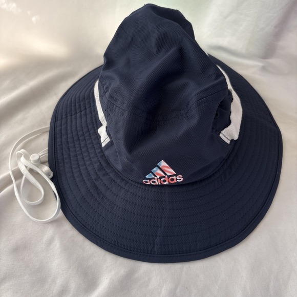 adidas | Accessories | Adidas Mens Aeroready Bucket Hat Blue Red White ...